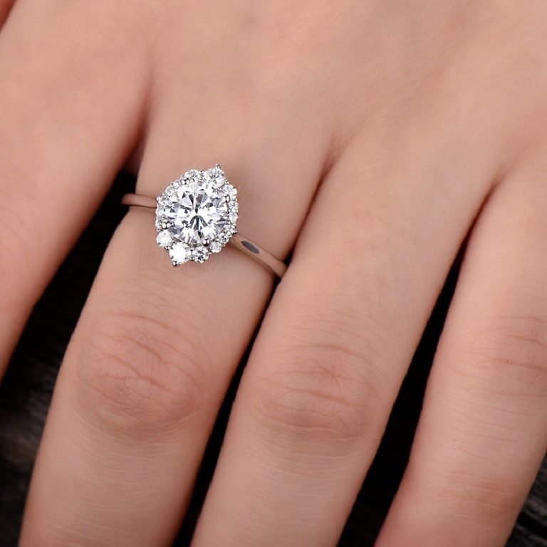sterling silver diamond engagement ring Archives - Sunargi